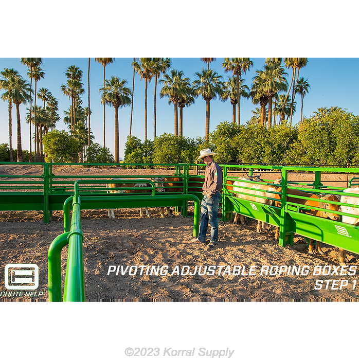 Chute Help Pivoting Adjustable Roping Boxes