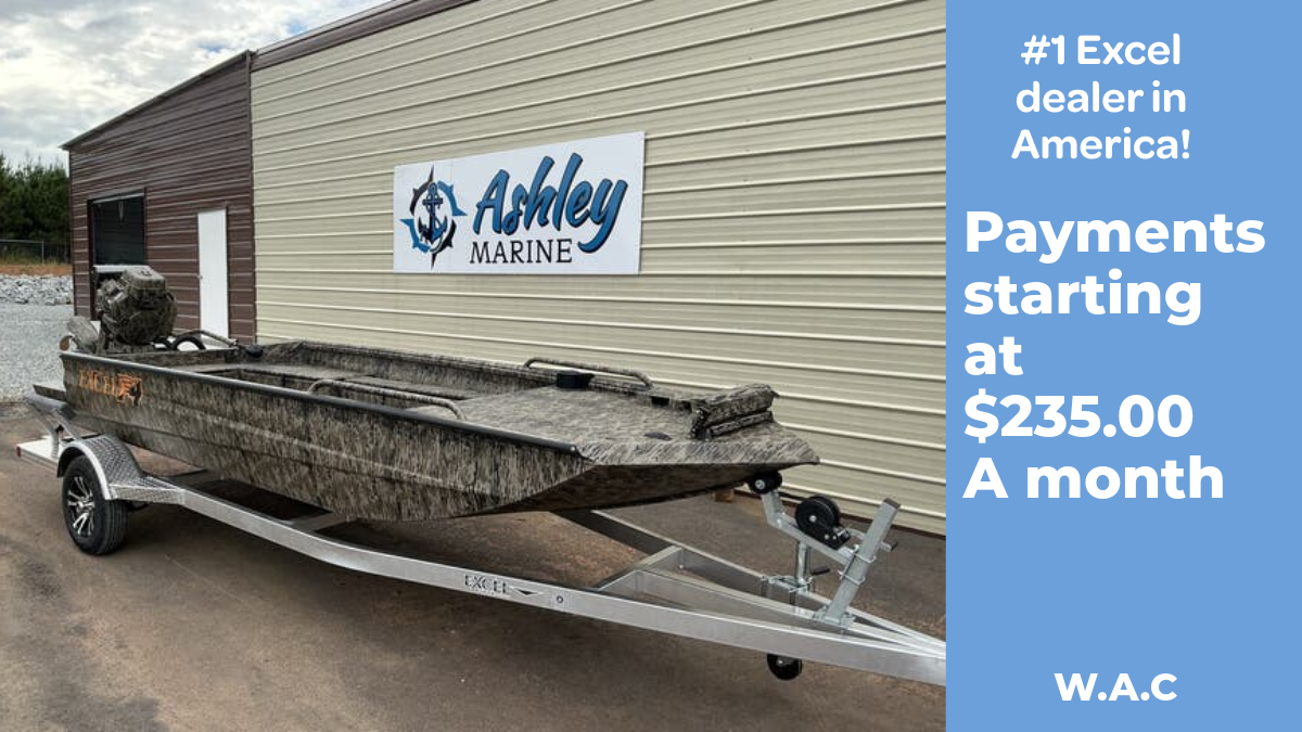 Duck Boat - 2026 Excel Shallow Water F4 1754 | Motor & Keel